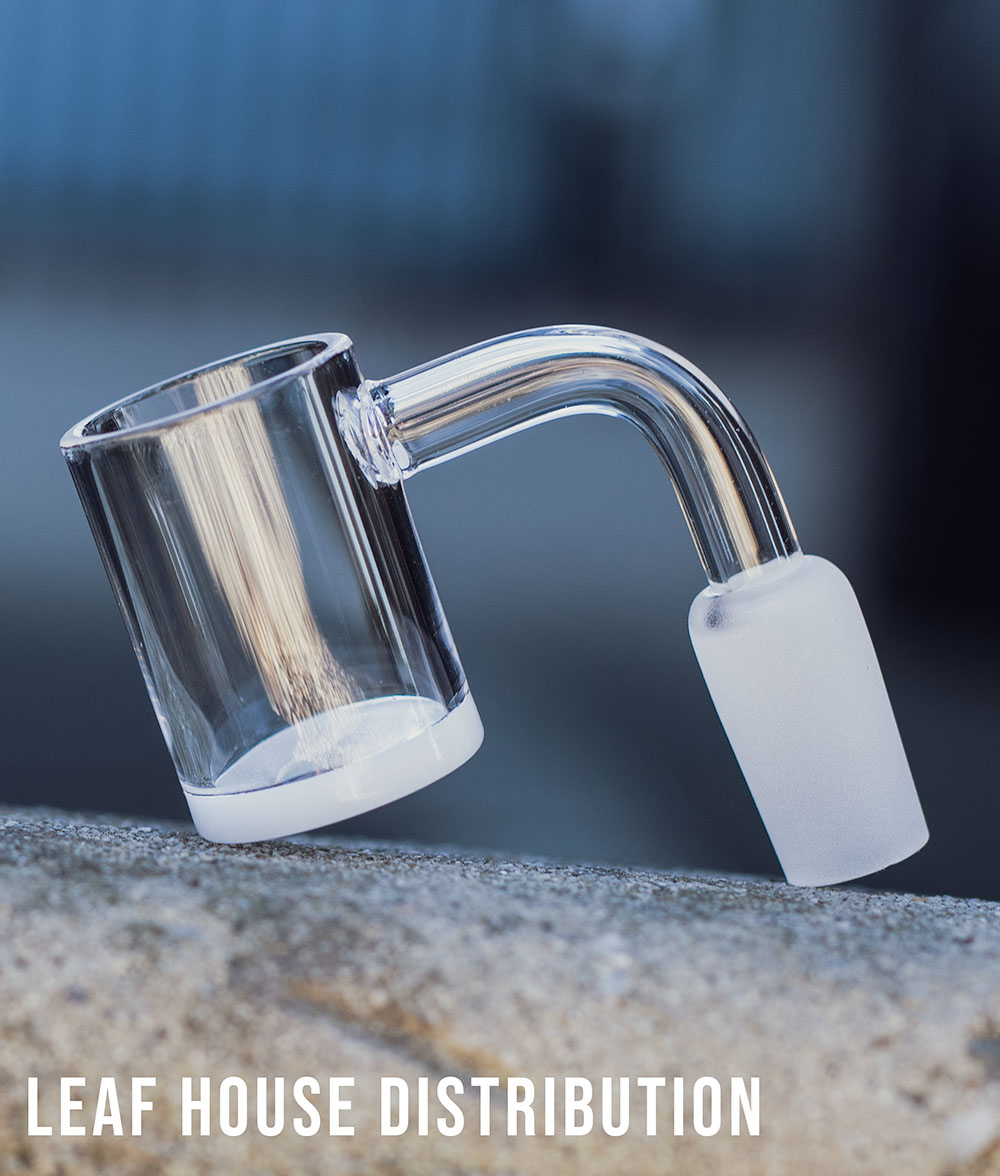 Opaque Bottom Quartz Banger – 14mm 90° – Leaf House Distribution