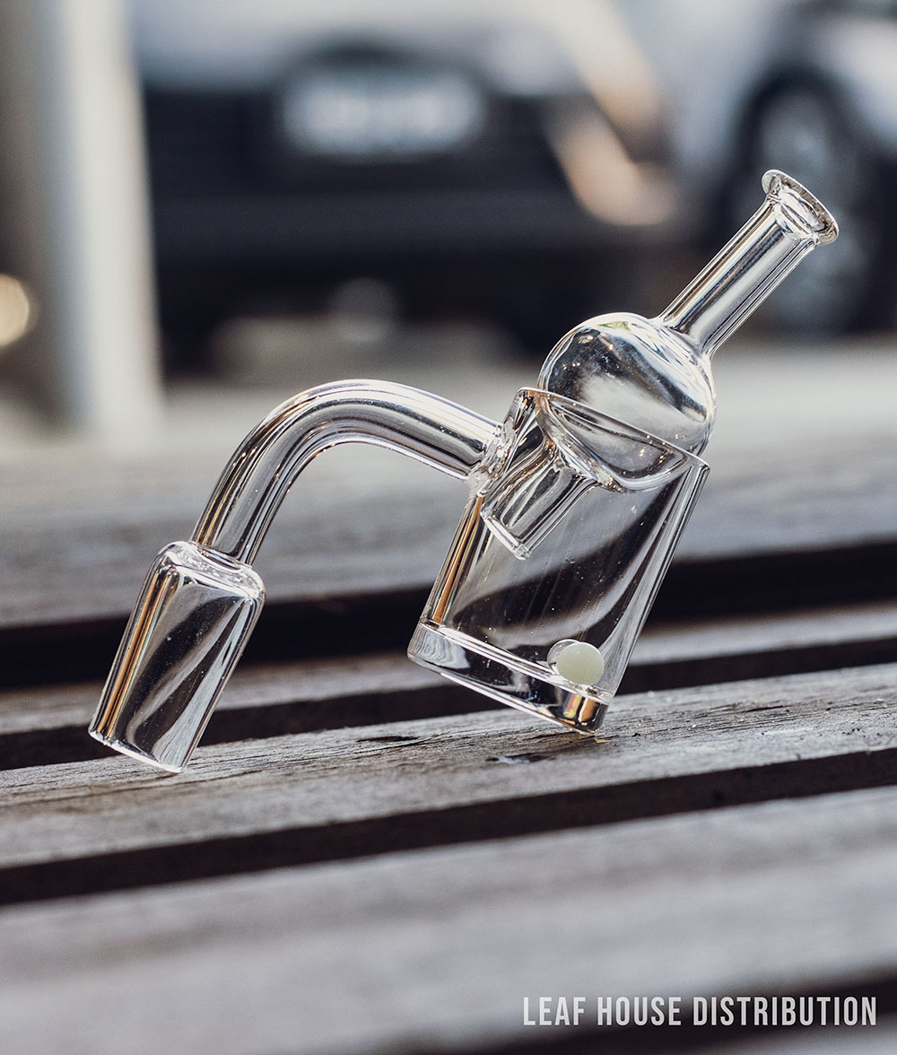Spherical Carb Cap Banger Set – 90° Bend – 14mm – Leaf House Distribution