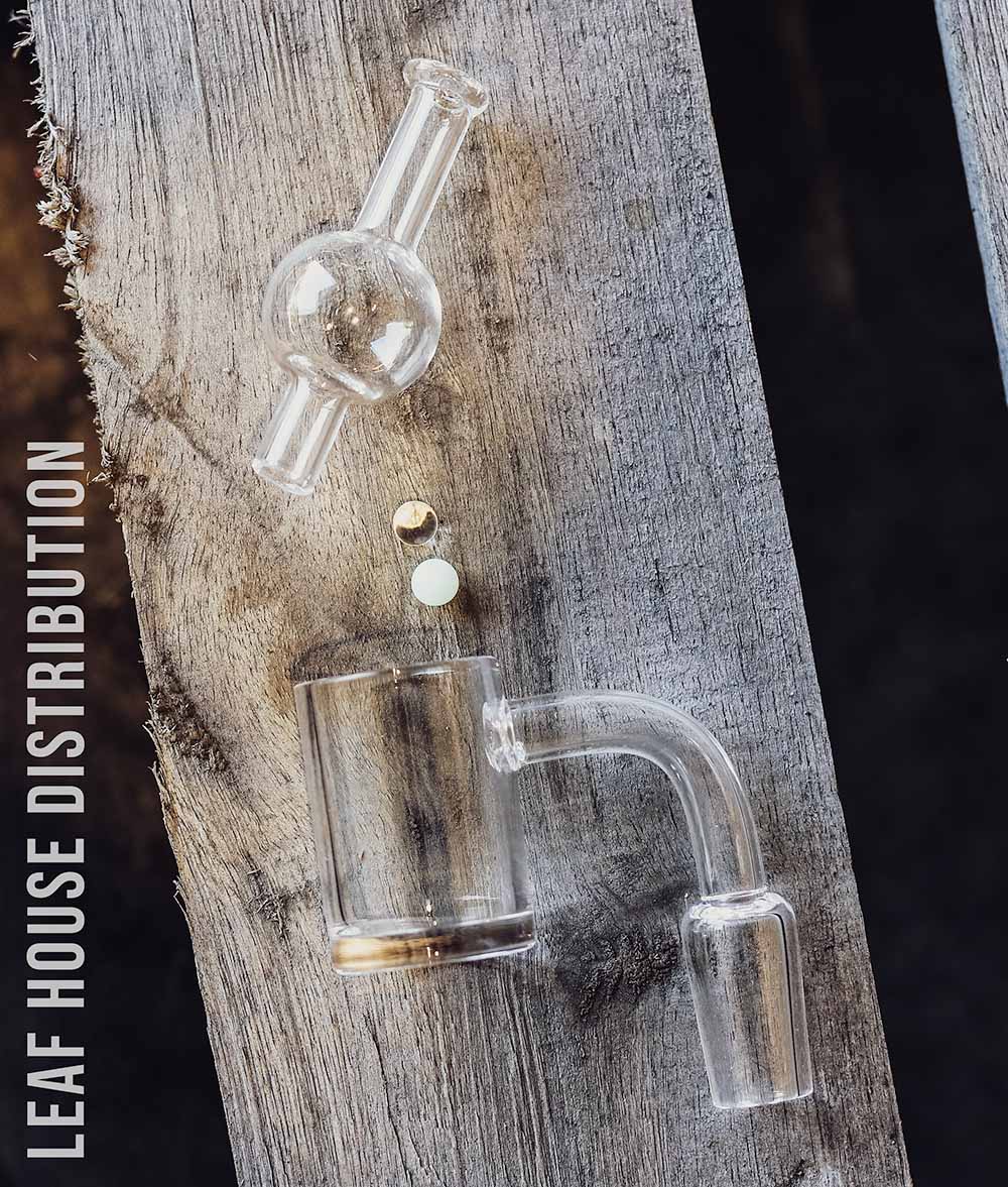 Spherical Carb Cap Banger Set – 90° Bend – 14mm – Leaf House Distribution